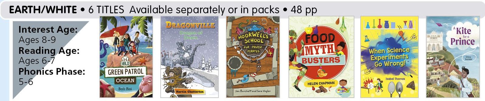 Reading Planet Astro Earth/White Pk (6 titles) - Lioncrest Education