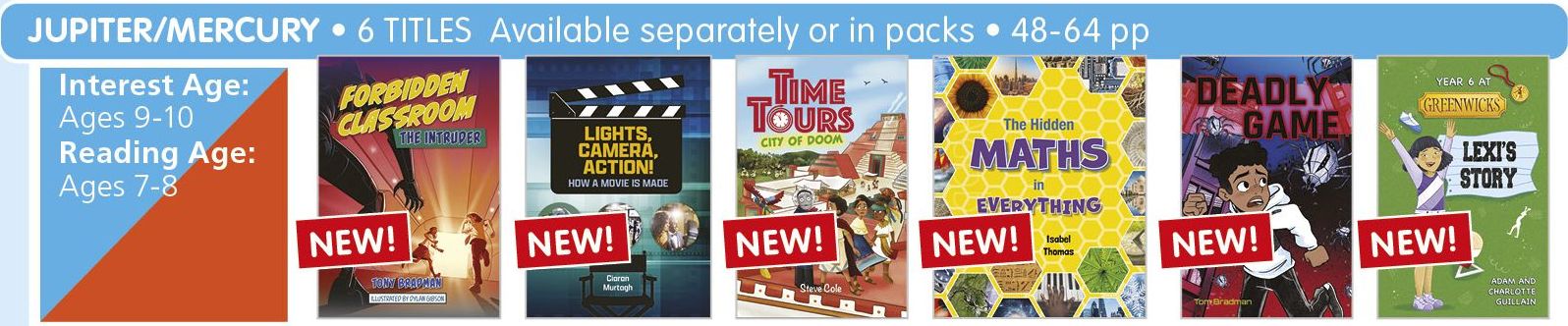 Reading Planet Astro Jupiter/Mercury( 6 titles) - Lioncrest Education