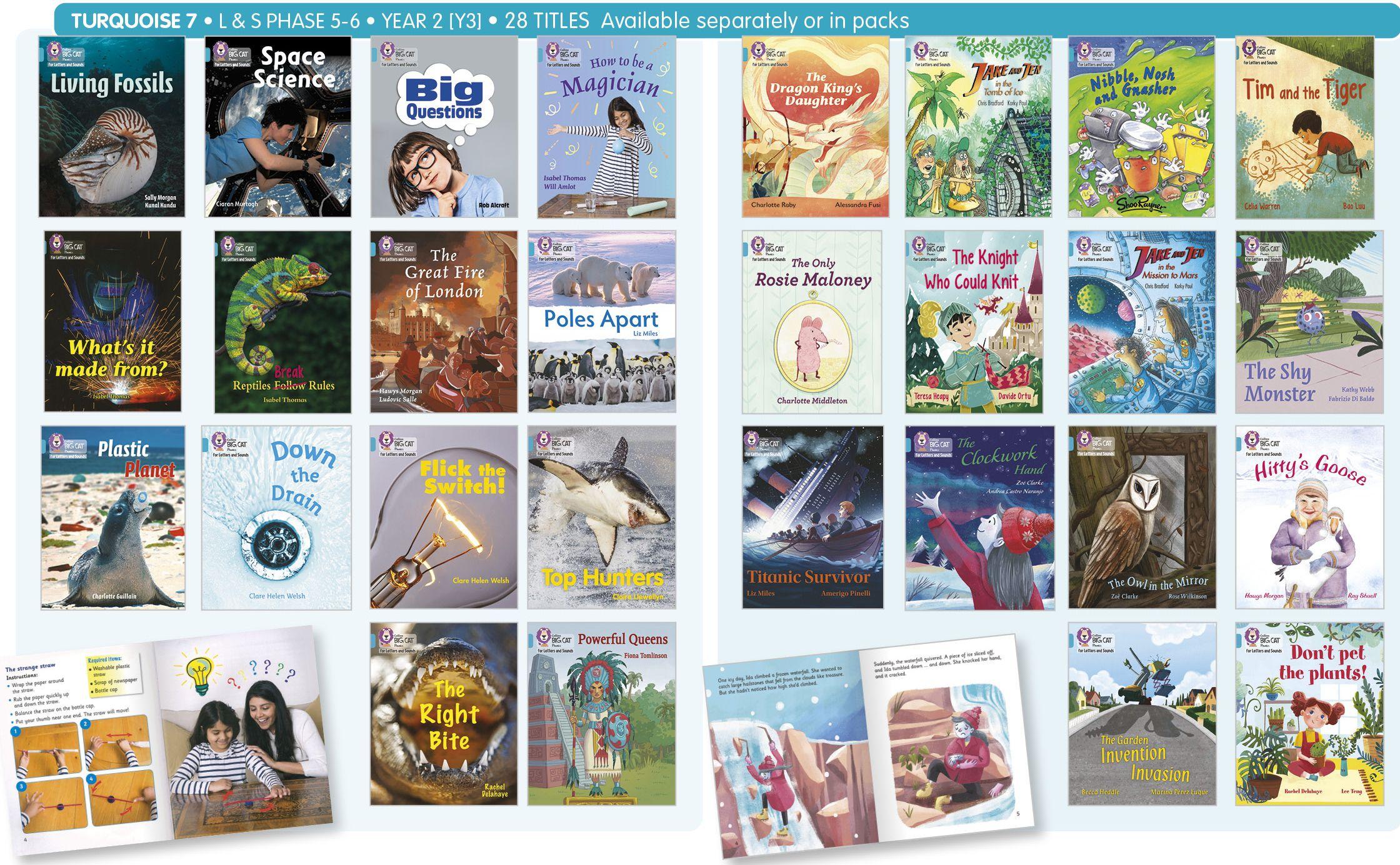 Big Cat Phonics Letters & Sounds Turquoise Pack (28 titles) - Lioncrest ...