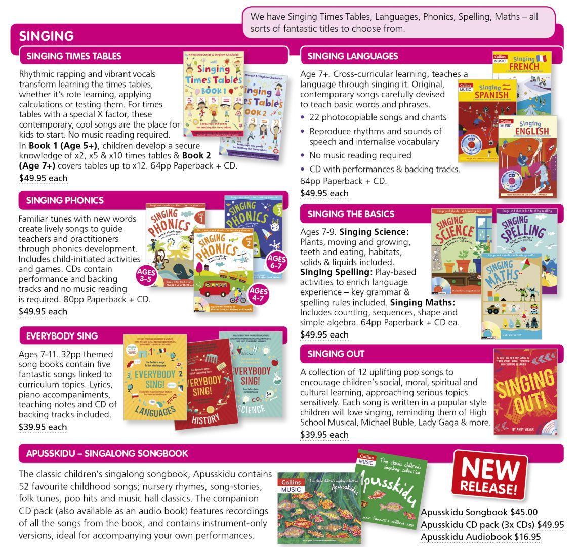 Singing Times Tables BK 2 (BK + CD) - Lioncrest Education